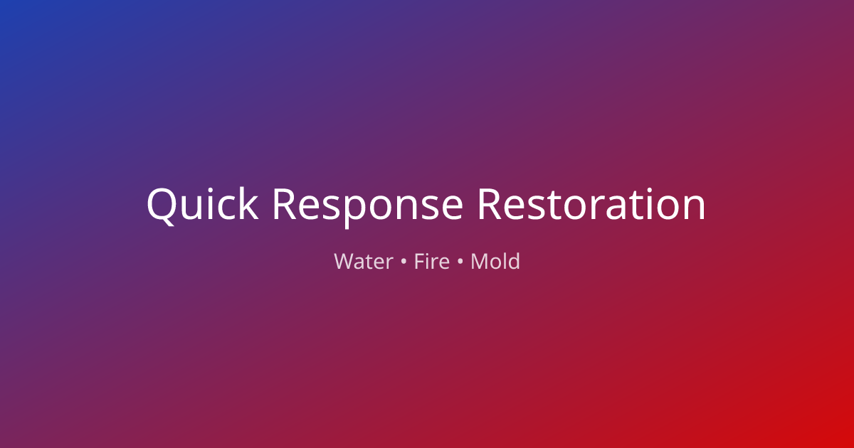 Professional Restoration Services Colorado Springs | Quick Response ...